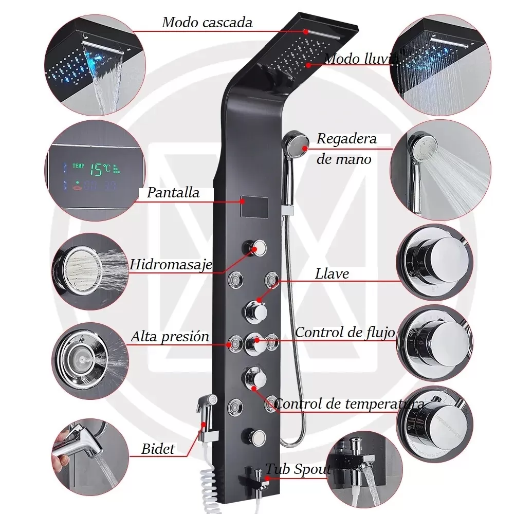 Ducha Smart LED Home Inteligente Regadera Baño APP - CiberModa